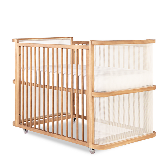 Solid Wood Baby Crib | Modern, Natural Wood Baby Crib